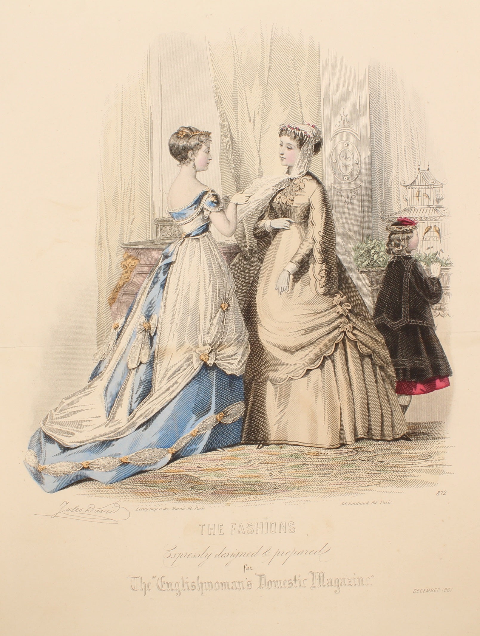 Fashion by Jules David c1867 | Antiquarian Print Shop